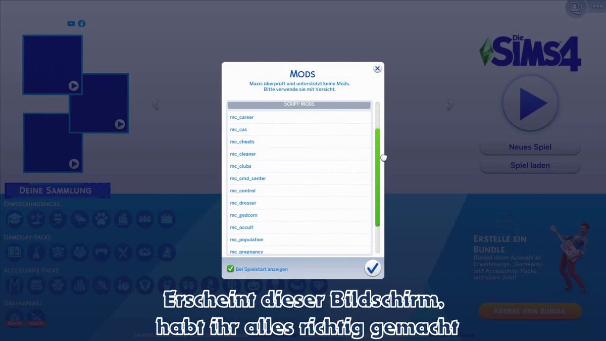 Die Sims 4: MC Command Center installieren und nutzen