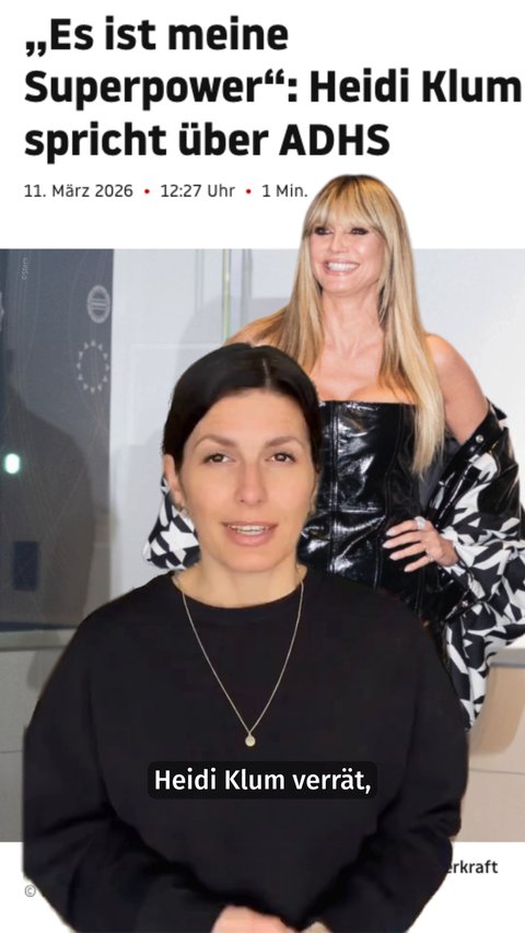 Heidi Klum hat ADHS und zeigt uns, dass „normal“ vielleicht ganz anders ...