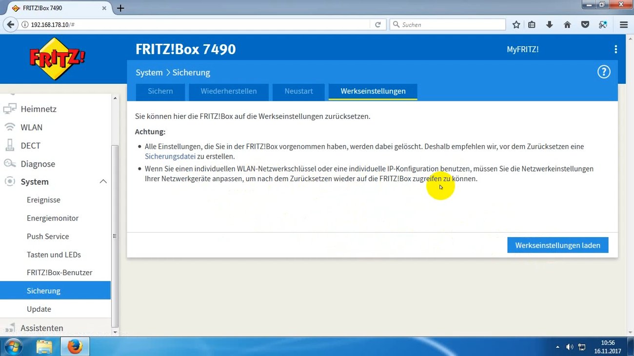 Das FritzBox-Standard-Passwort finden und eingeben