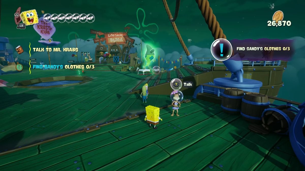 SpongeBob Giganten der Gezeiten: Alle Nebenmissionen lösen